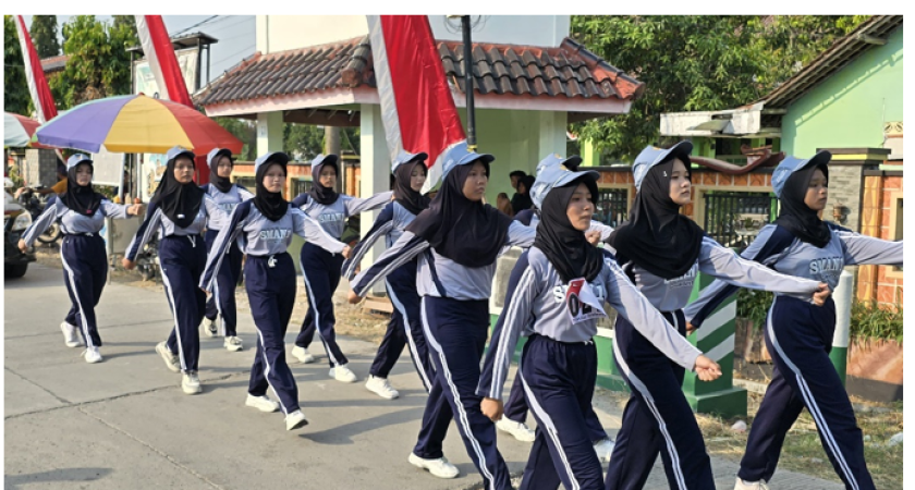 GERAK JALAN KECAMATAN MEMPERINGATI HUT RI KE-79 | SMA Negeri 1 Sumberrejo